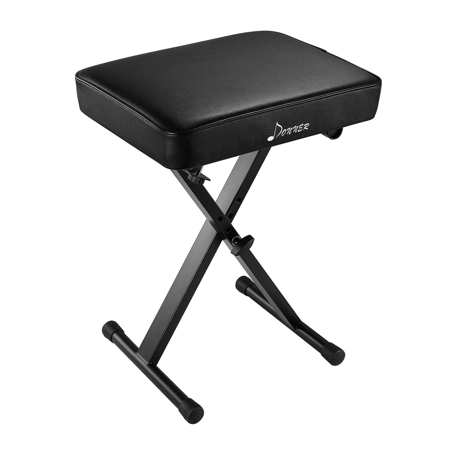 Adjustable Foldable Piano Bench with Padded Seat, Non-Slip, X-Style ...