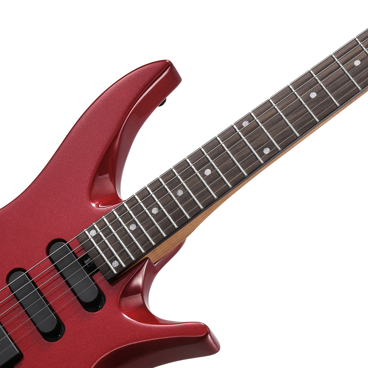 Donner HLX-500 Headless Electric Guitar Metallic Red